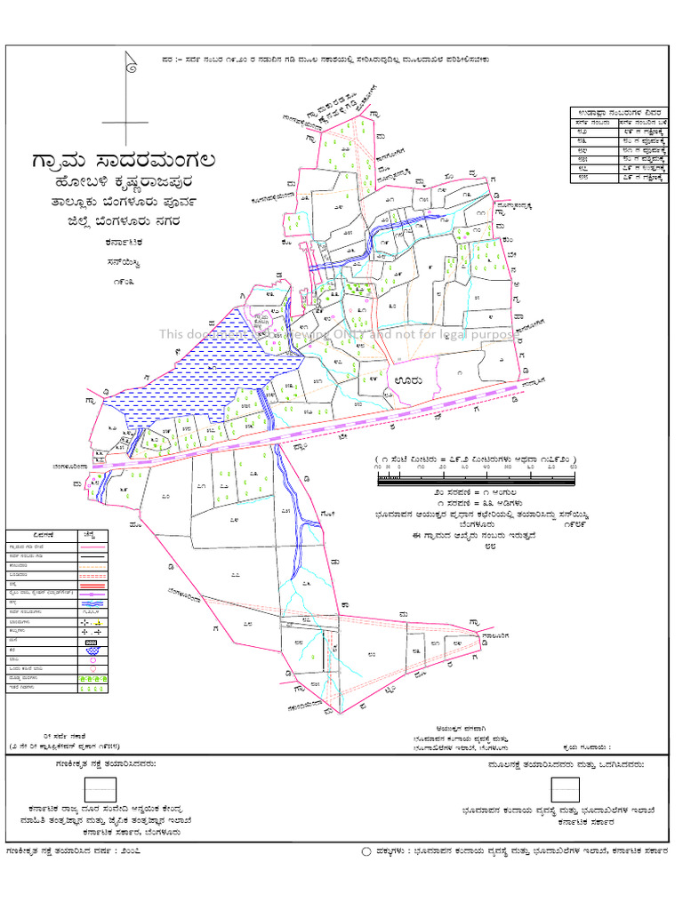004 A3 Color Vmap Sadaramangala | PDF | Latin Script
