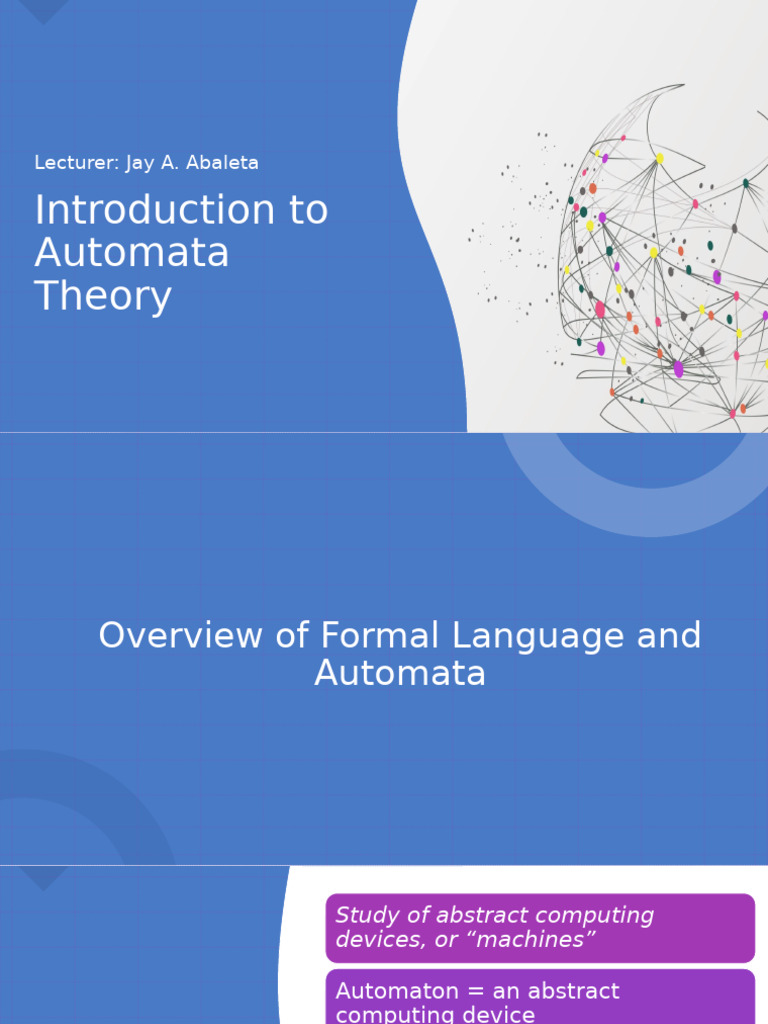 Module 1 - Introduction to Automata Theory | PDF Module 1 - Introduction to Automata Theory | PDF