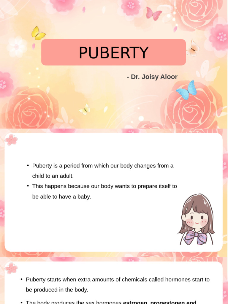 Puberty Girls Pdf Menstrual Cycle Self Improvement