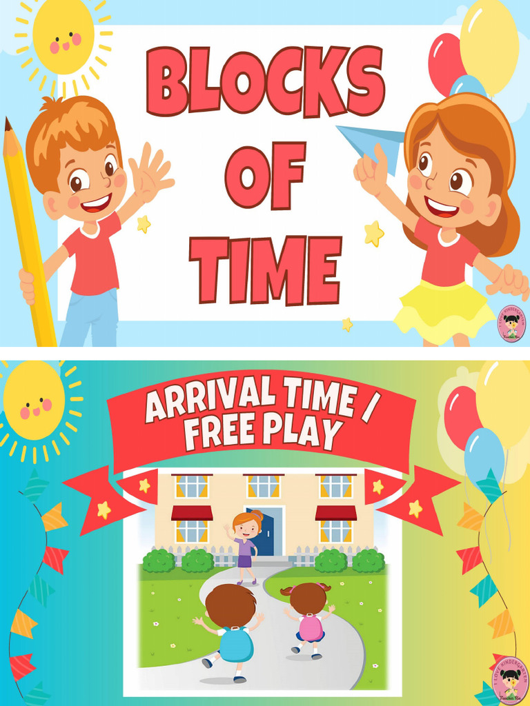 Kinder Matatag Blocks Of Time