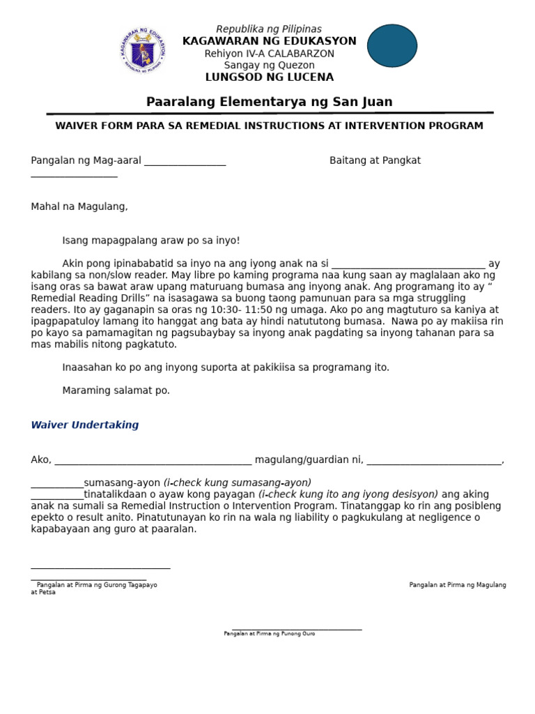 Sample Remedial Letter | PDF
