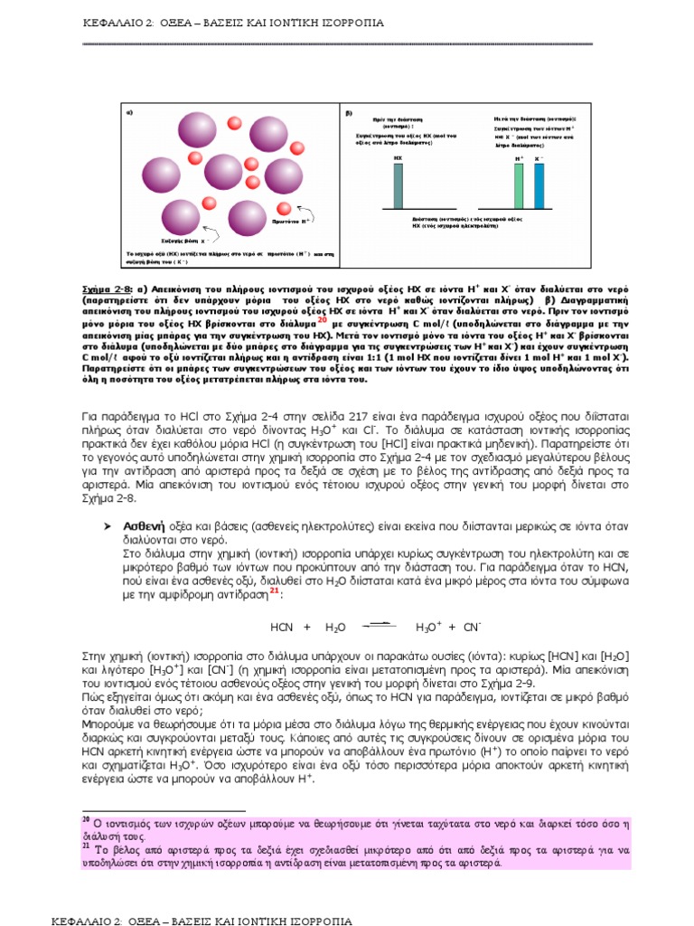 Ασθενη Οξεα και Βασεις - Χημεια Γ Λυκειου - Βιβλίο Γενικη Χημεια Γ ...