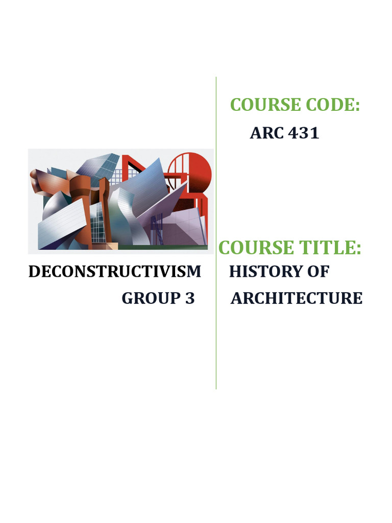 Deconstructivism | PDF