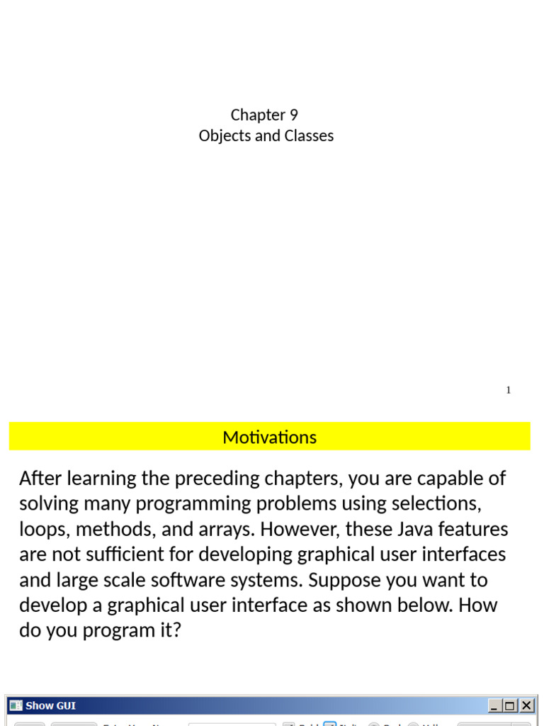 09 Objects and Classes | PDF