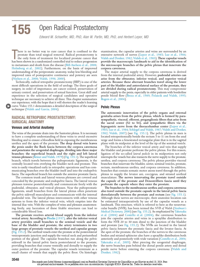 155 Open Radical Prostatectomy | PDF