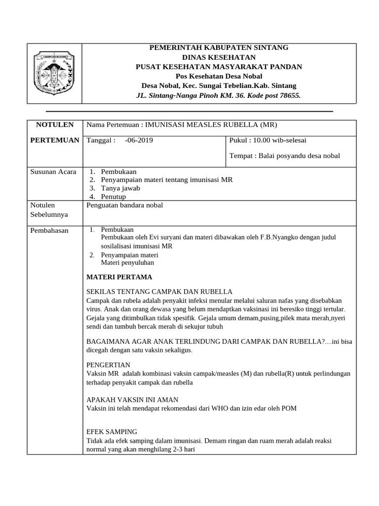 IMUN MR JUNI 2019 | PDF