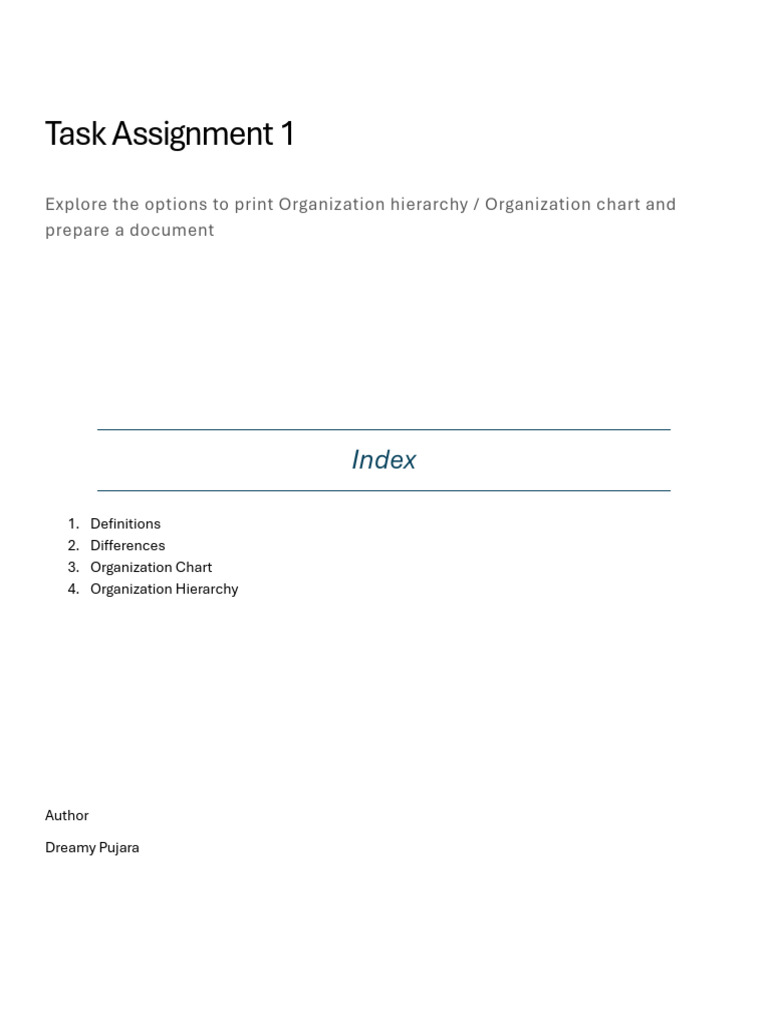 Task Assignment 1 | PDF Task Assignment 1 | PDF