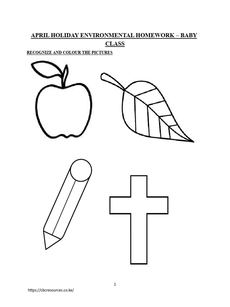 Playgroup Holiday Assignment | PDF