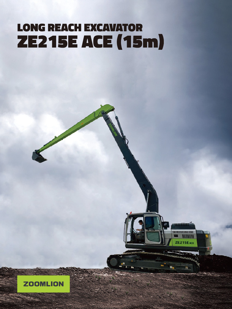 Long Reach Excavator ZE215E ACE (15m) | PDF