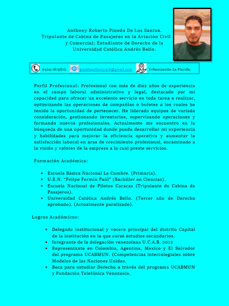 CV Anthony Pineda 2 | PDF