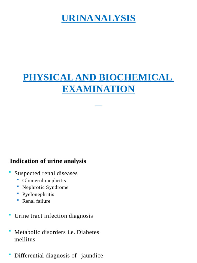 Urinanalysis | PDF