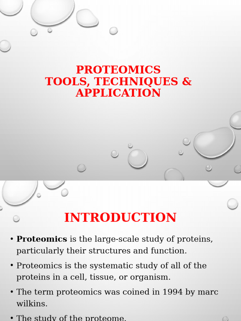 PROTEOMICS | PDF