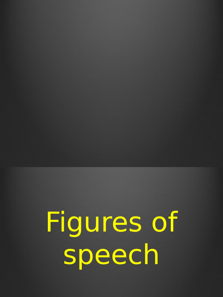 Figures of Speech | PDF