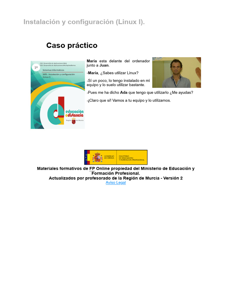 SI05 - Instalacion y Configuracion (Linux I) | PDF