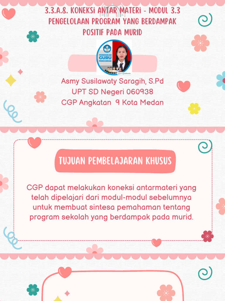 3.3.a.8. Koneksi Antar Materi - Modul 3.3 | PDF