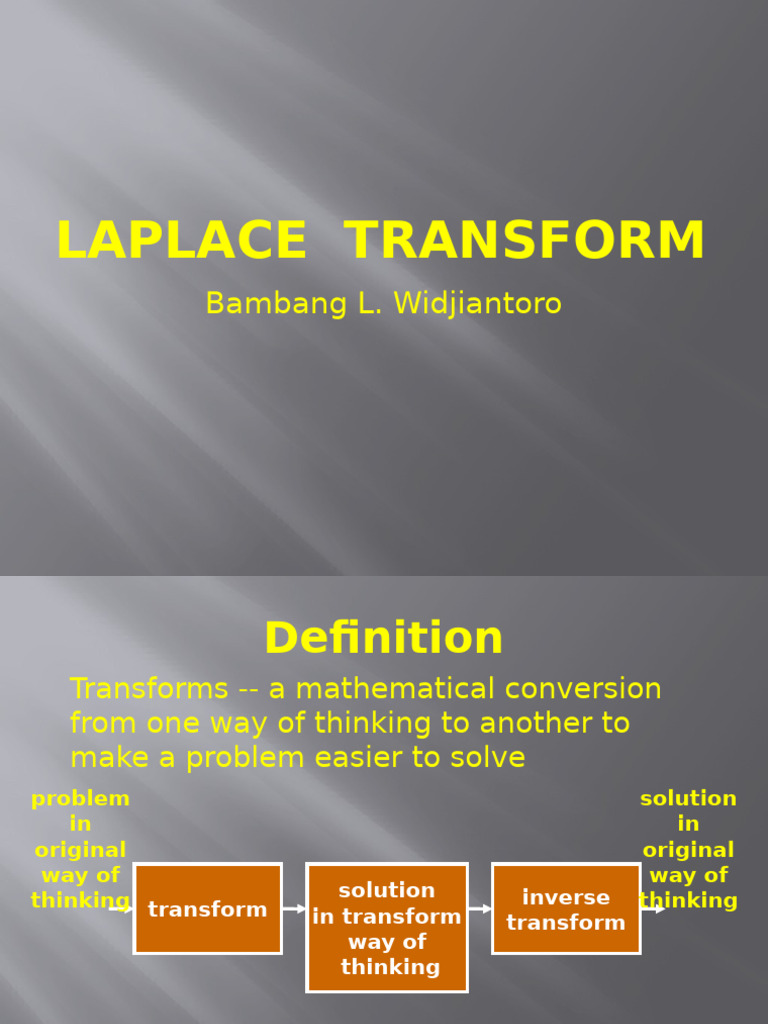 Laplace Transform | PDF