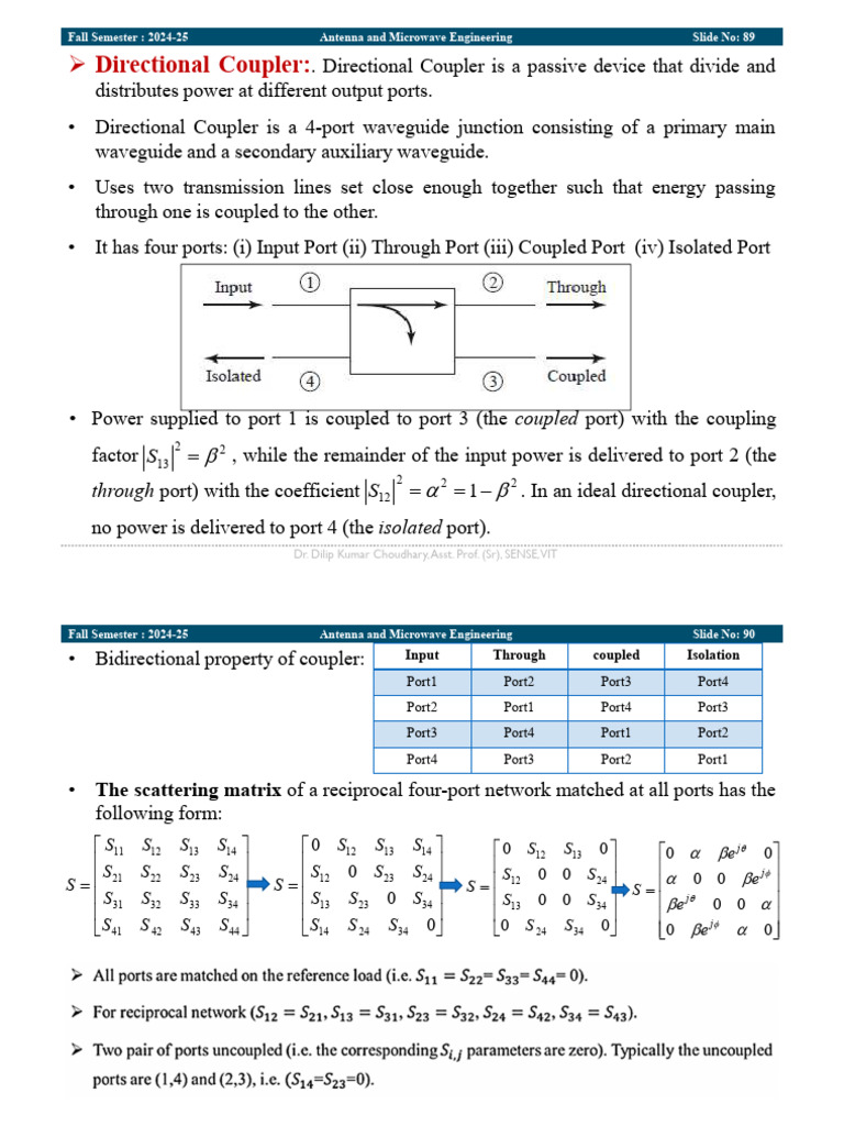 4-4-Port NWs - Magic Tee - Multi-Hole Directional Coupler-25-07-2024 | PDF