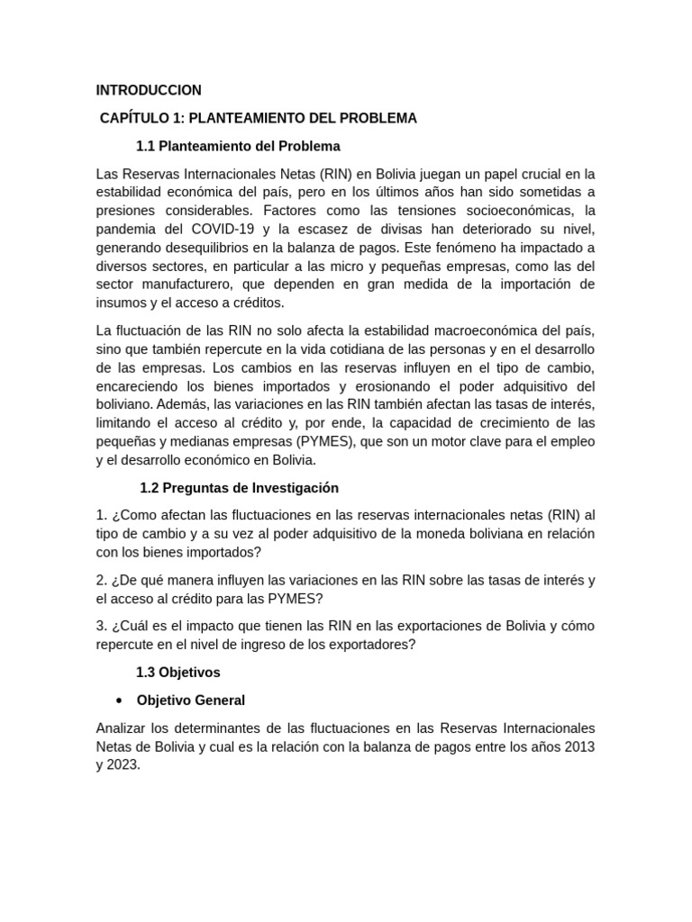 Introduccion Capítulo 1: Planteamiento Del Problema 1.1 Planteamiento Del Problema | PDF