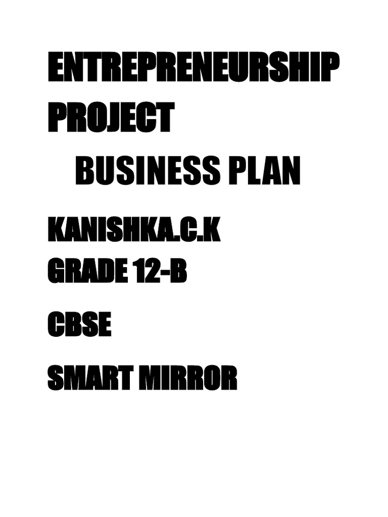Entrepreneurship Project | PDF