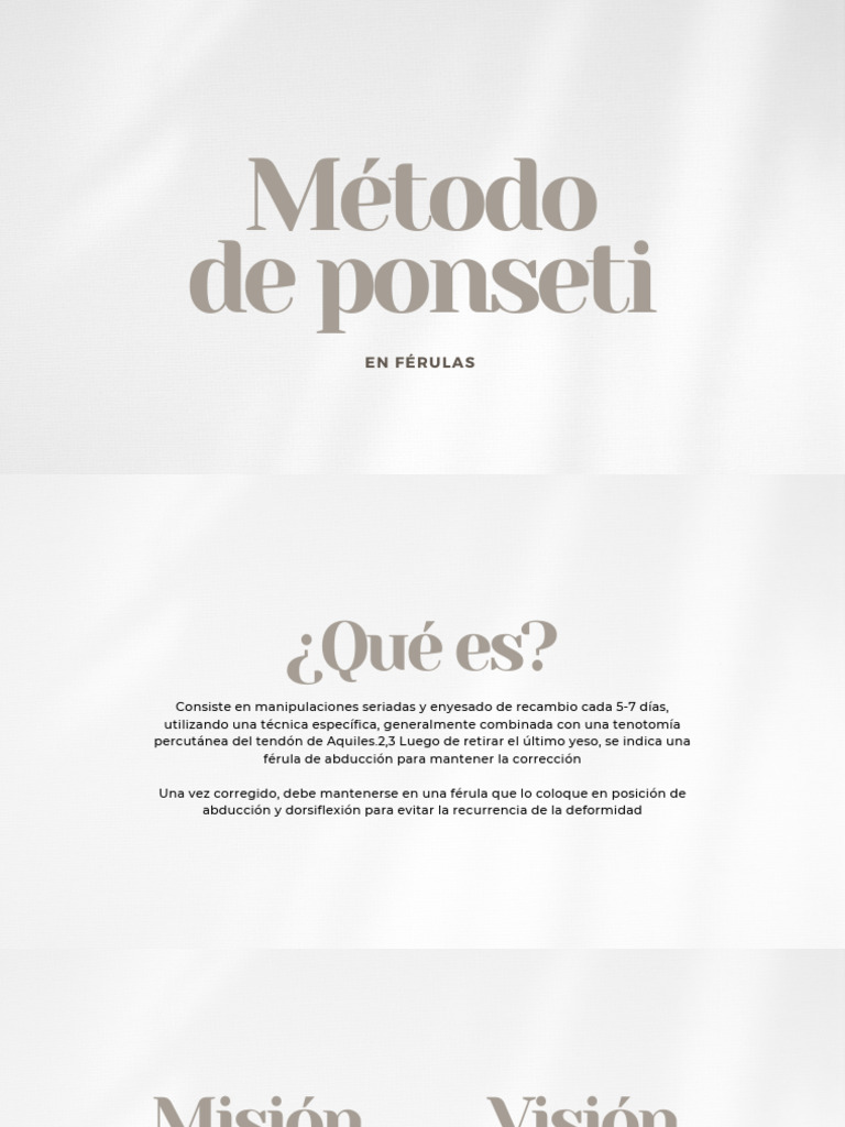 Método de Ponseti - 20240926 - 225119 - 0000 | PDF