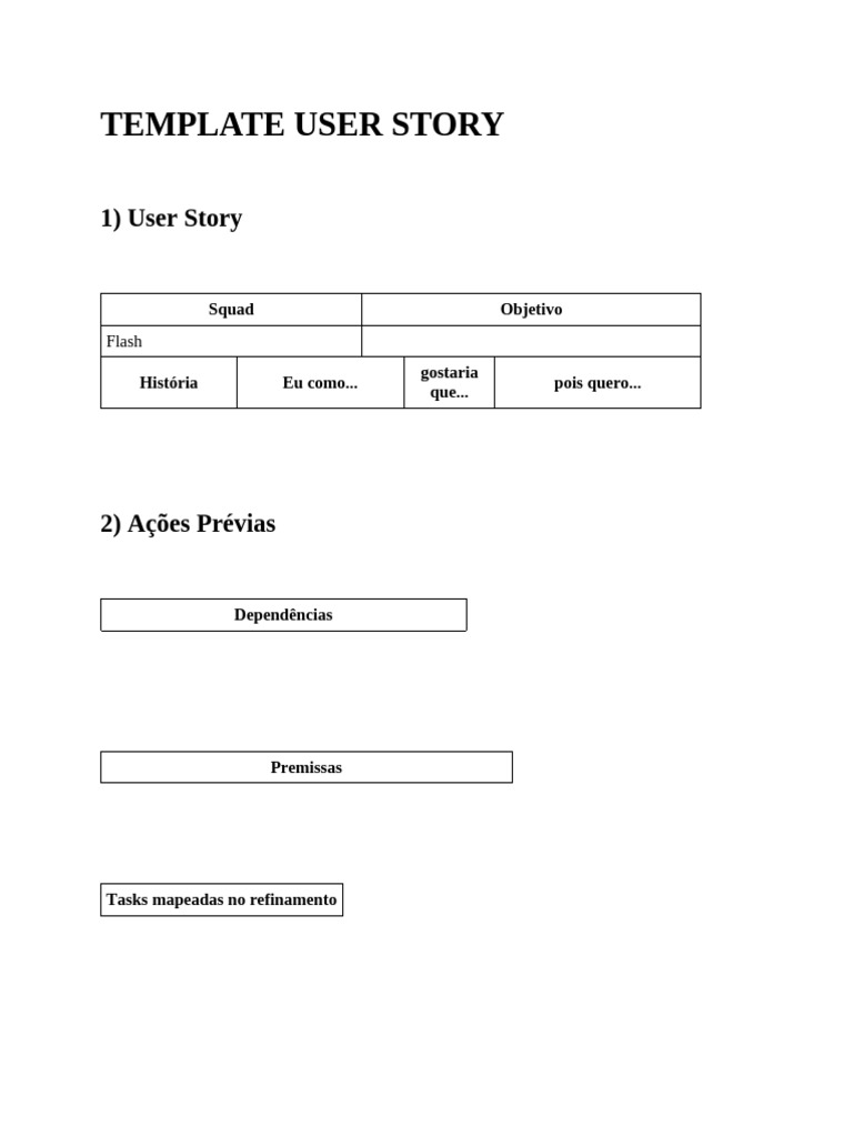 (Template) - User Storys | PDF