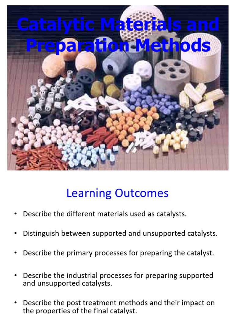 Catalyst Materials and Preparation Methods - 2024 | PDF