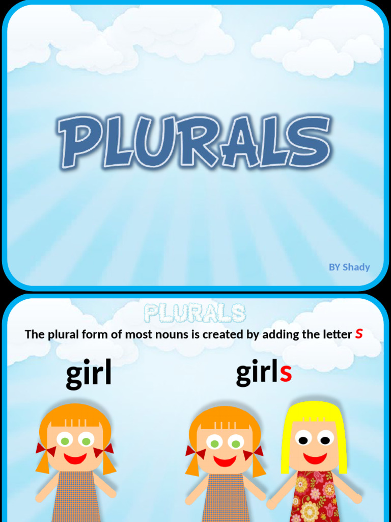 Plurals PPT Flashcards Fun Activities Games Games Grammar Guid 48901 | PDF