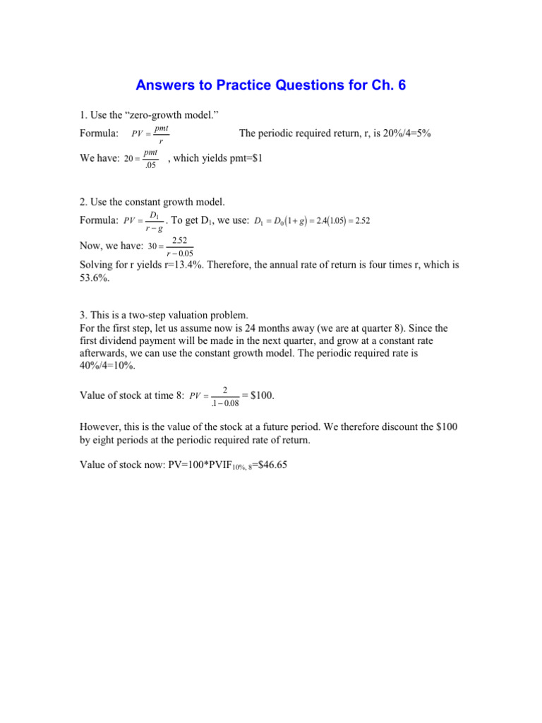 f350 ch6 Answers | PDF