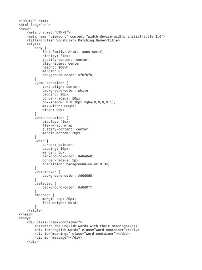 My Project. HTML | PDF