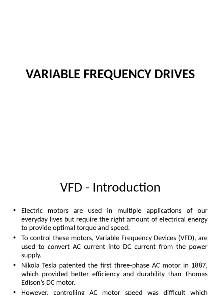 VFD Unit 4 | PDF
