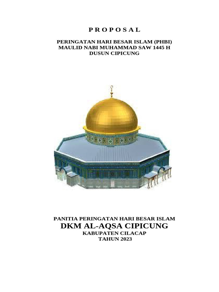 Proposal Phbi DKM Al-Aqsa | PDF