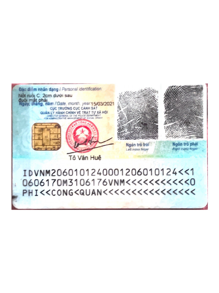 Đặc Điệm Nhân Dạng Personal Identification | PDF