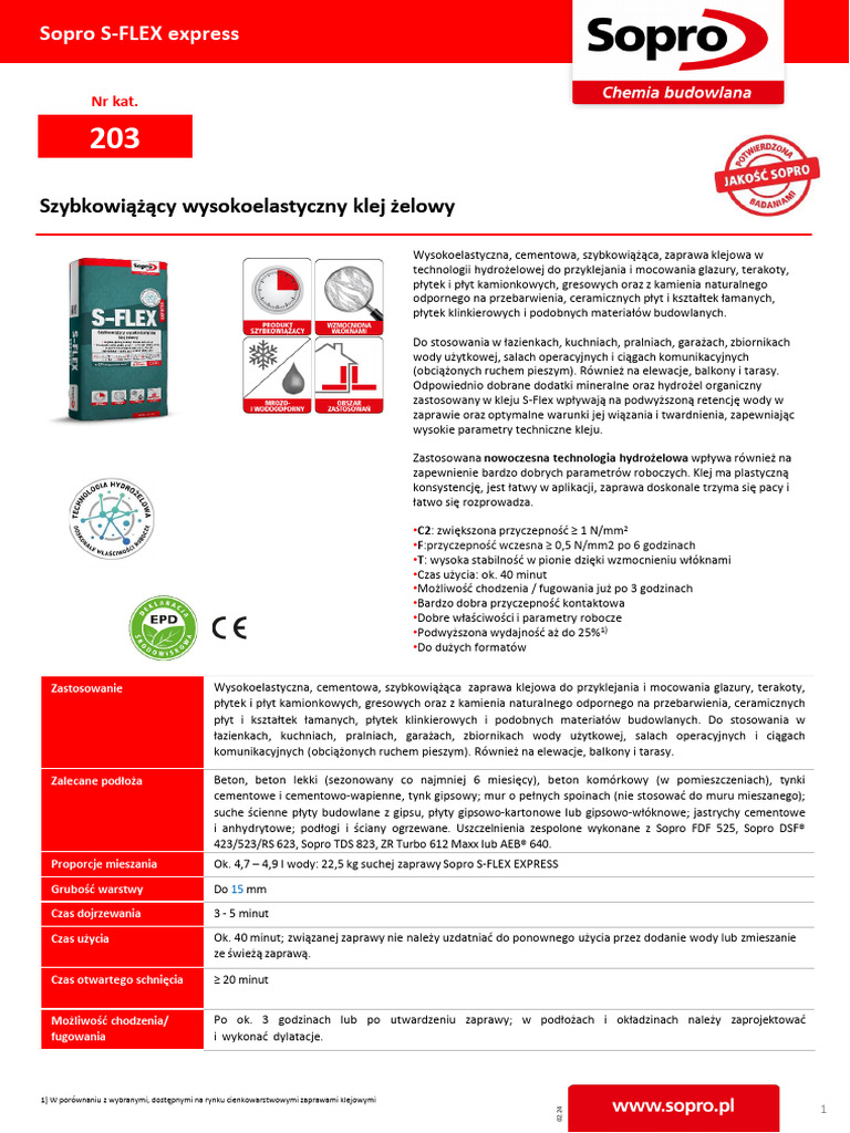 KT Sopro S-FLEX EXPRESS 203 02.24 | PDF