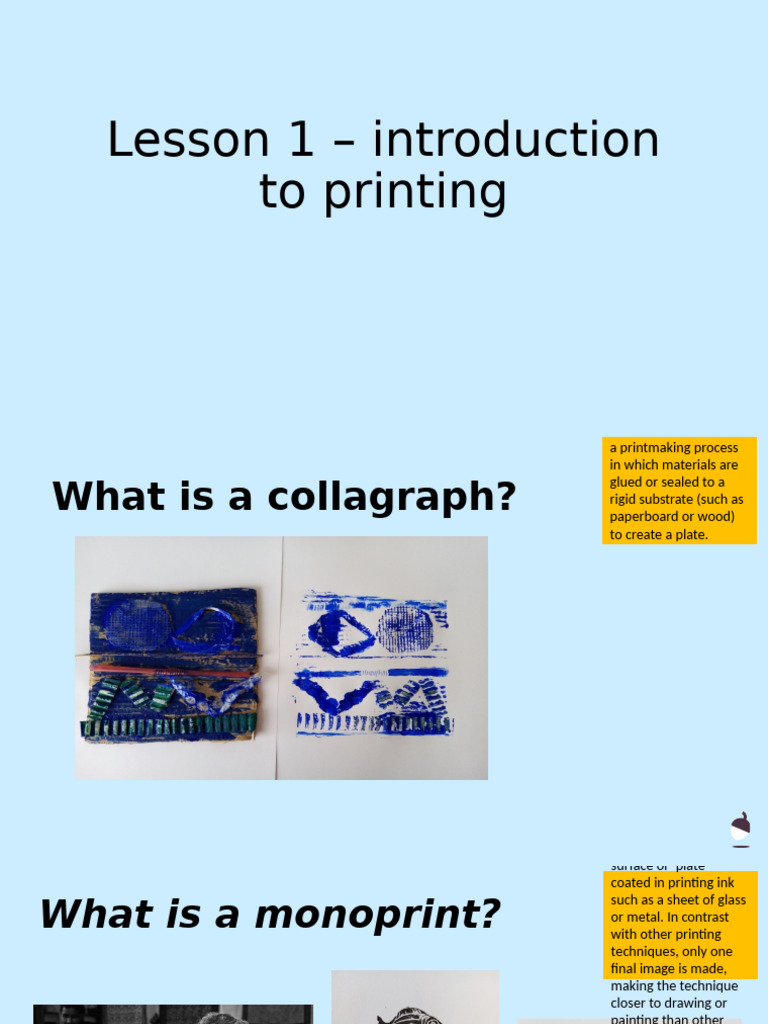 Lesson 1 - Introduction To Printing | PDF
