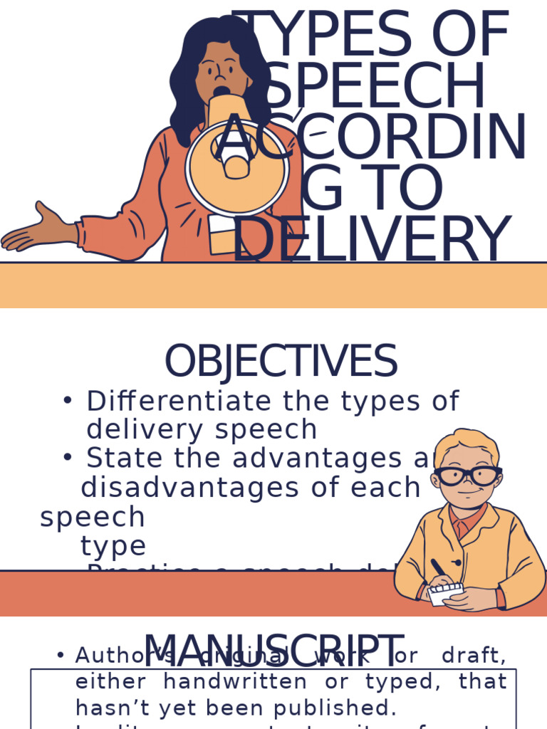 Types of Speech According To Delivery | PDF