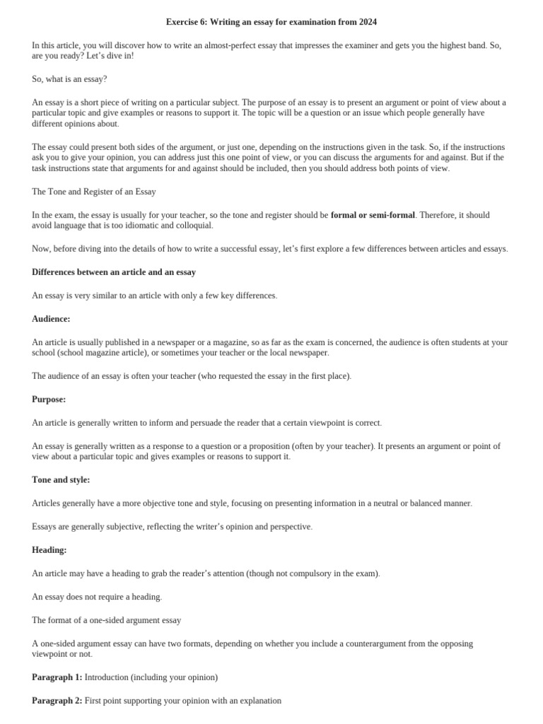 Essay Writing Guide | PDF | Essays | Career & Growth