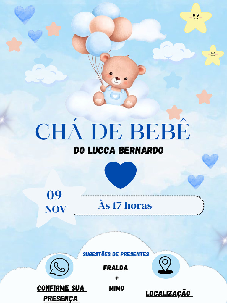 Chá de Bebê Do Lucca Bernardo - 20240929 - 185257 - 0000 | PDF