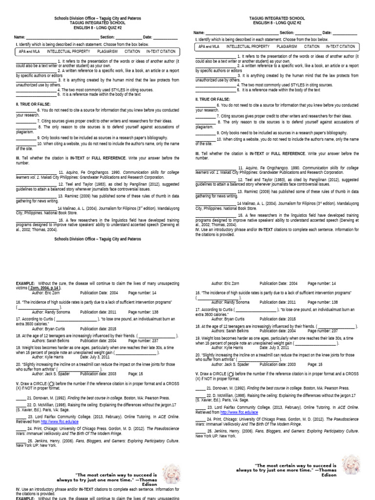 Q1 Long Quiz 2 1 | PDF