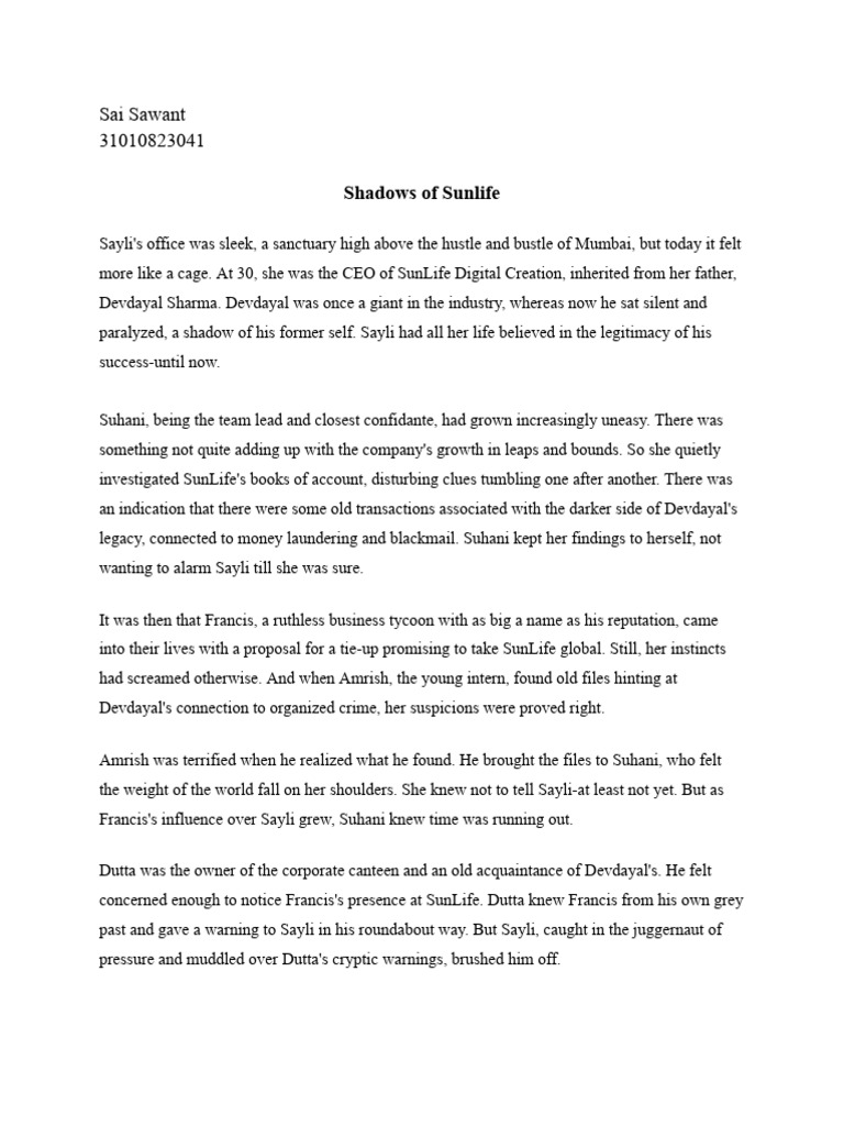 SAI 41 Screenplay | PDF