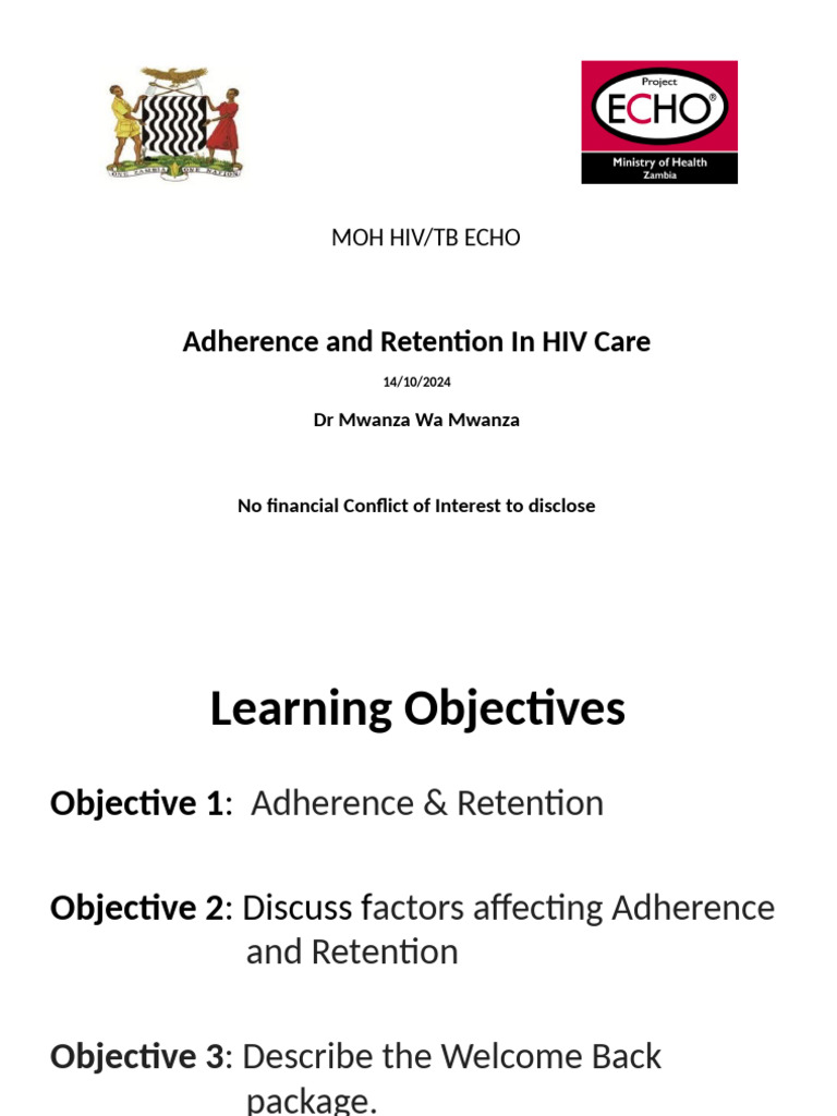 Echo Presentation - Adherence - Retention - 14!10!2024 - Final... | PDF