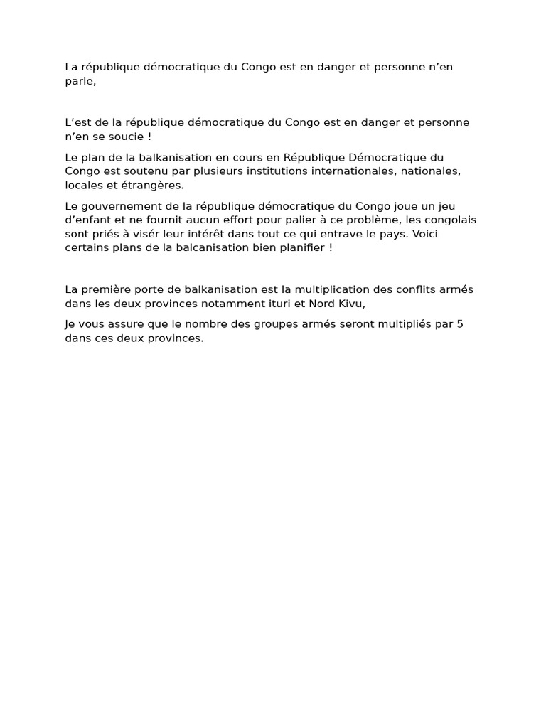 Balkanisation | PDF