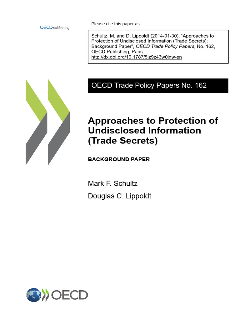 OECD Policy Paper For Trade Secret | PDF