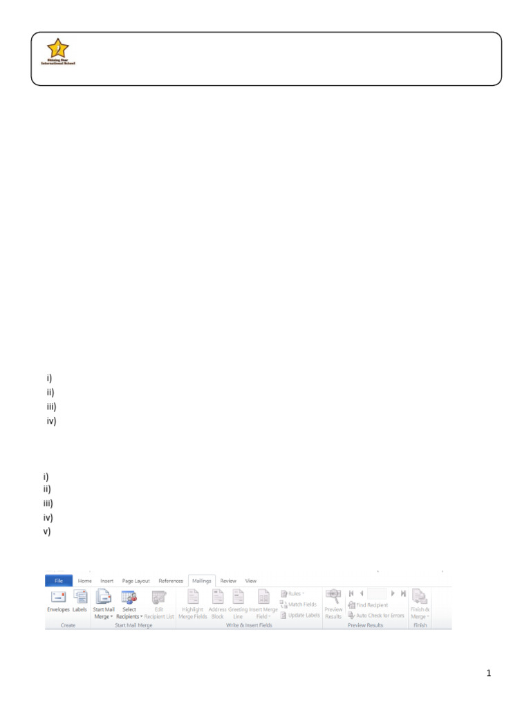 Gr5. Revision Worksheet | PDF