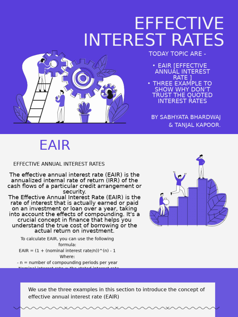 Effective Interest Rates | PDF