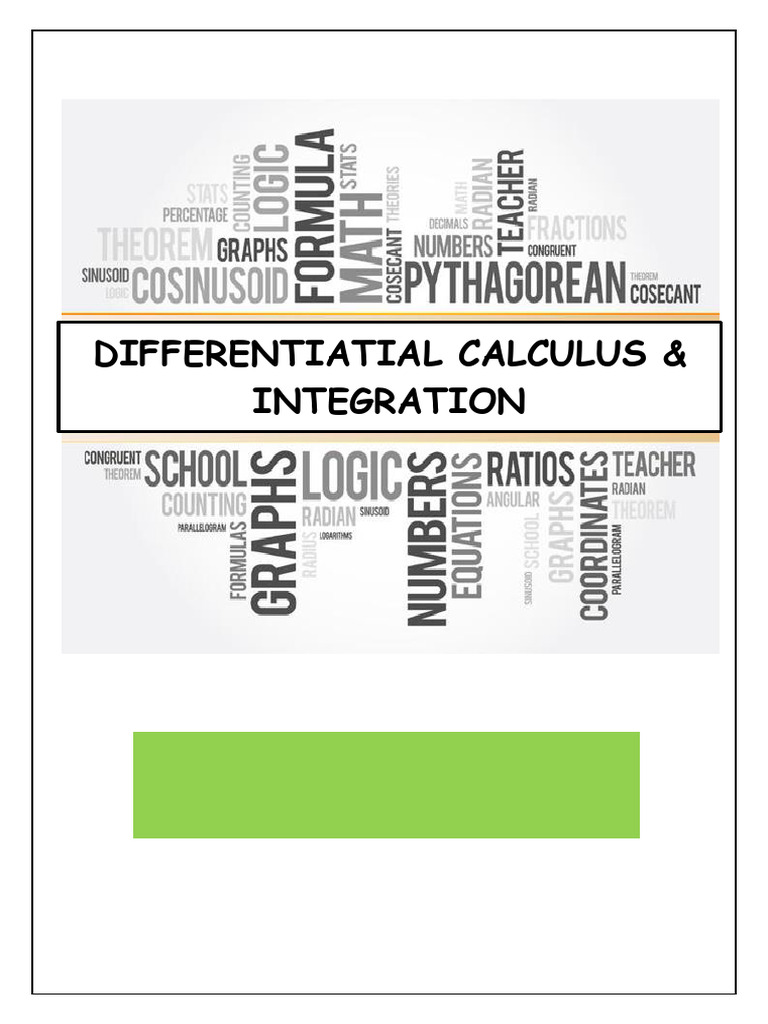 Topic-Based Questions - 2024 Prep Exam Papers (Differentiatial Calculus & Integration) | PDF