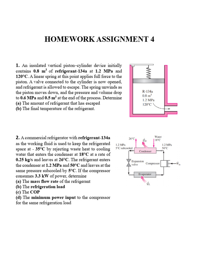 Thermo HW 4 | PDF