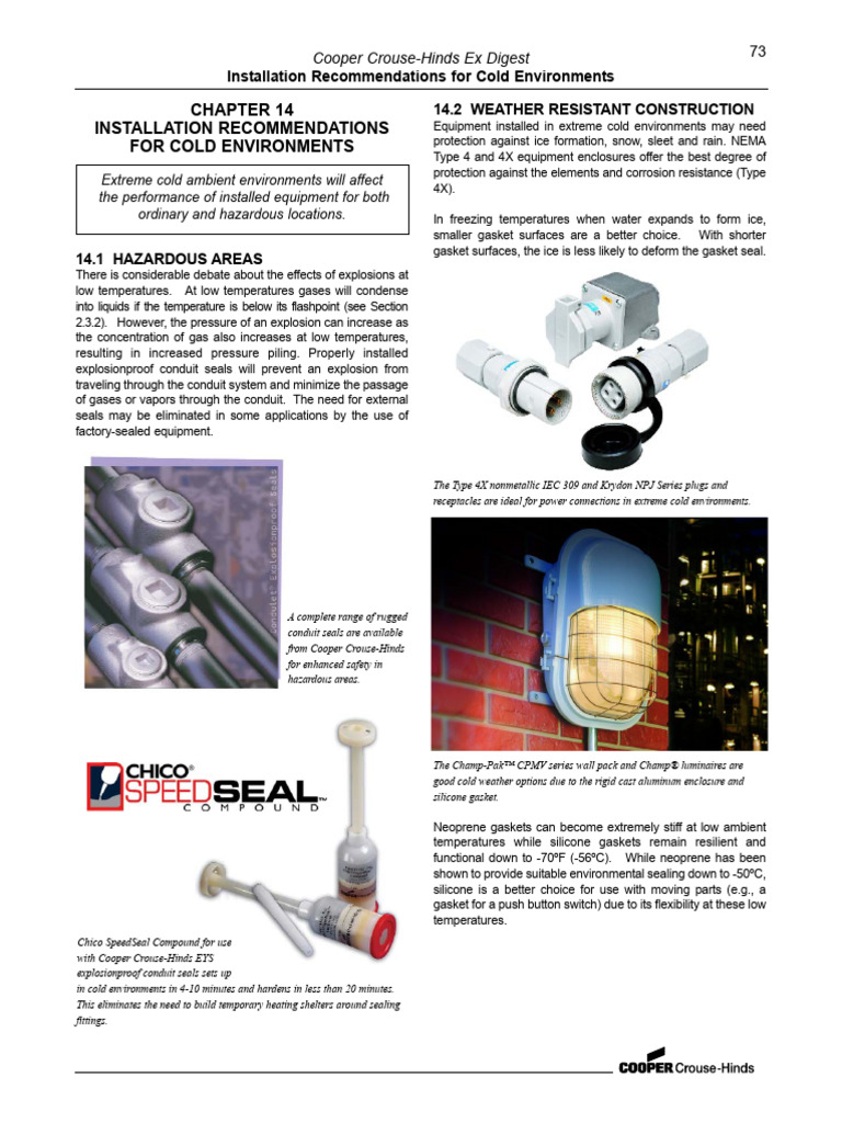 Crouse-Hinds EX Digest Chap-14 | PDF