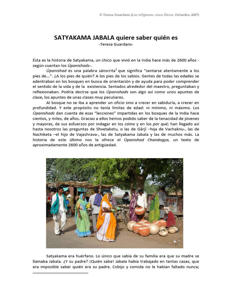 1satyakama Jabala Esp | PDF