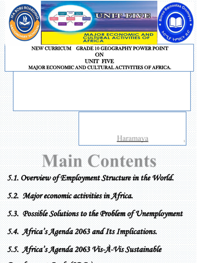 Grade 10 Geography PPT On Unit 5 | PDF