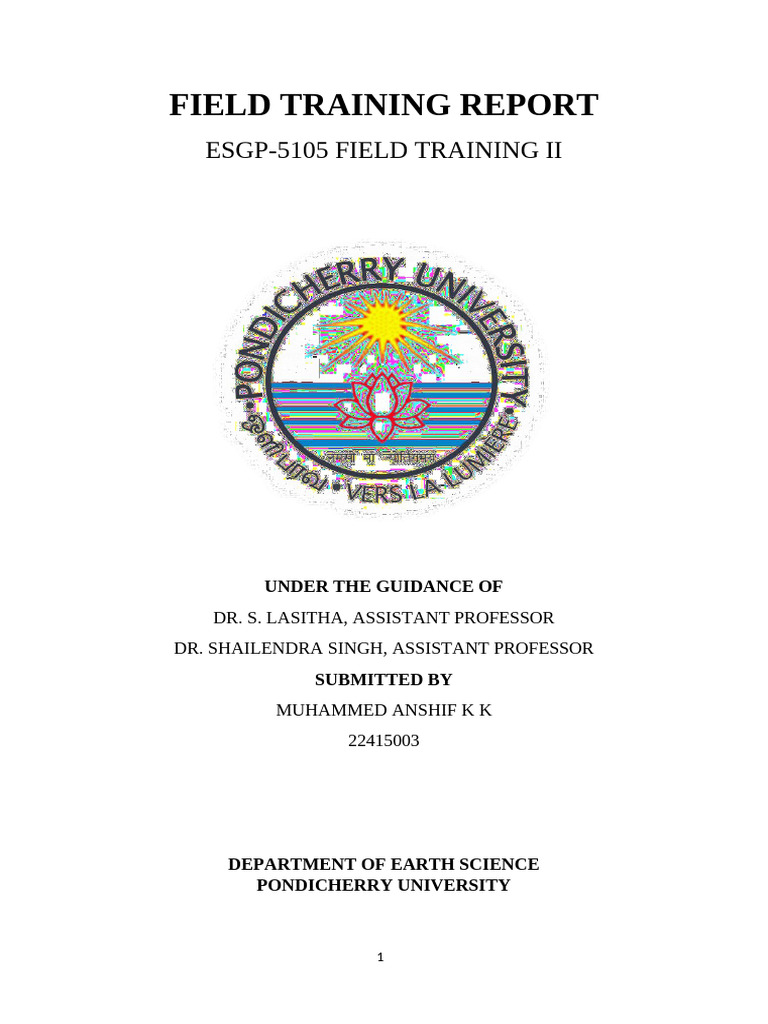 Field Training at NGRI and NRSC | PDF | Geophysics | Mass Spectrometry